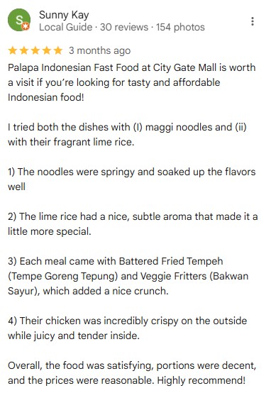 Palapa Indonesian Fast Food – Palapa – Indonesian Food Like No Other!